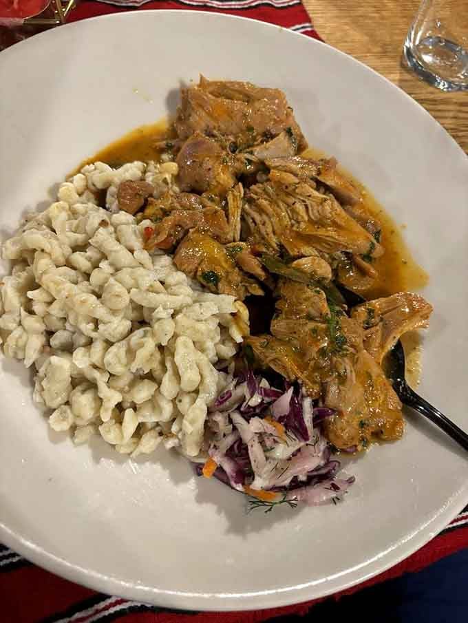 Hungarian paprikash with tender meat and sp&auml;tzle delivers the kind of warmth your grandmother would approve of wholeheartedly.