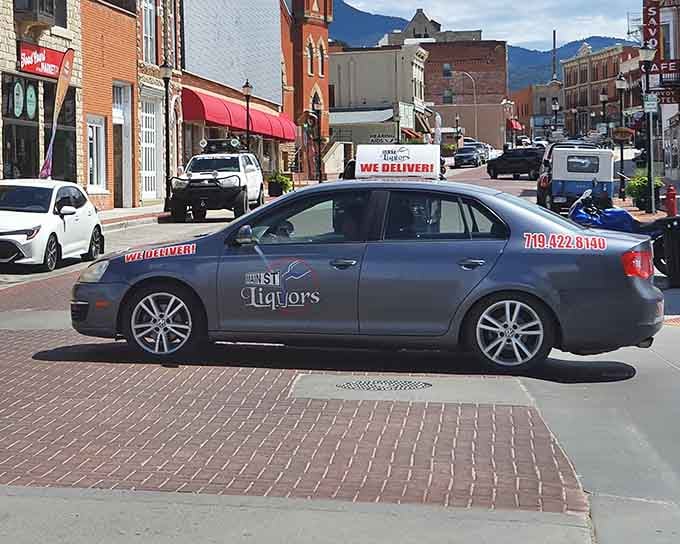 Main Street stretches toward the mountains, lined with brick buildings that have seen generations come and go.