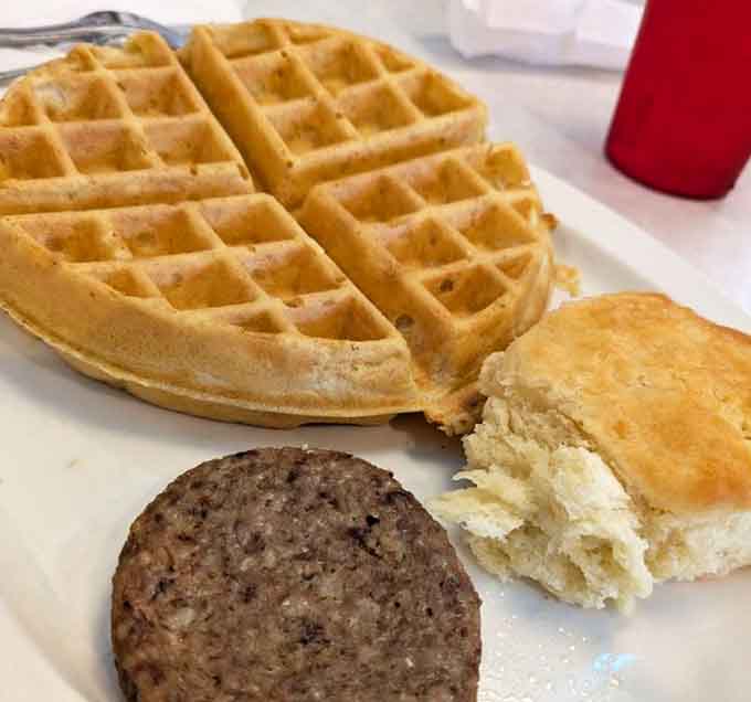 Golden waffles, perfectly browned sausage, and fluffy biscuits prove that breakfast really is the most important meal of the day.