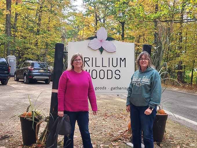 Two friends discovering that Michigan's best attractions don't require admission tickets or waiting in line.