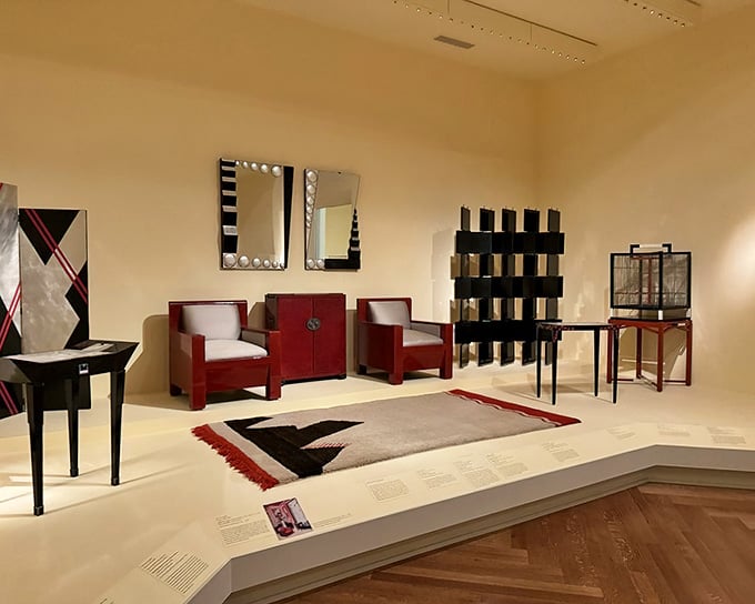 Art Deco furniture that makes your living room set look like it gave up trying decades ago, honestly.