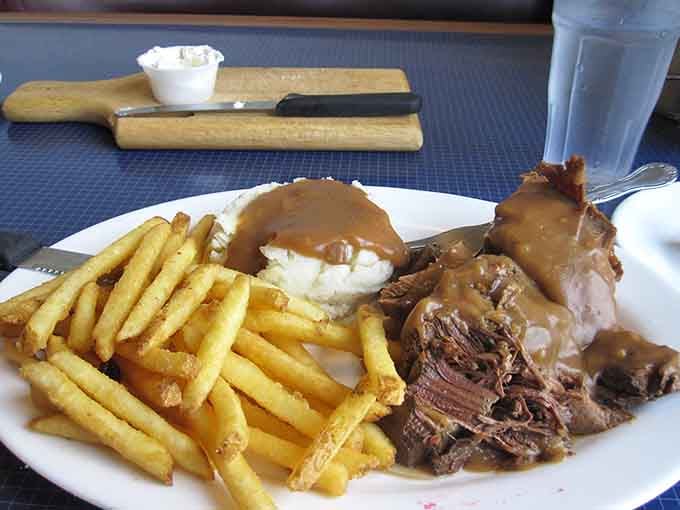 Pot roast with mashed potatoes and gravy that proves comfort food doesn't need to be complicated to be absolutely perfect.