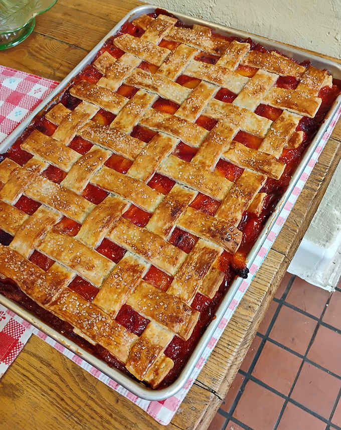 That lattice crust took someone serious time and skill, and your taste buds will thank them profusely.