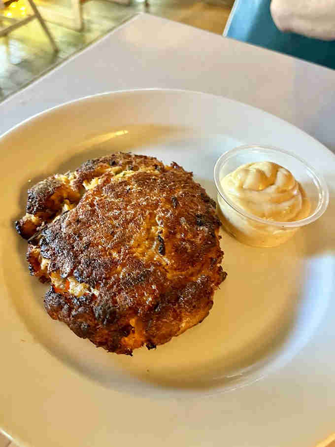 Crispy on the outside, tender within. This salmon patty comes with homemade ranch that'll ruin store-bought forever.