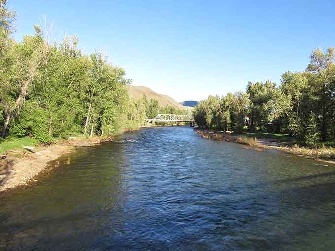 The Methow River flows with the kind of clarity that makes you wonder why anyone bothers with bottled water back home.