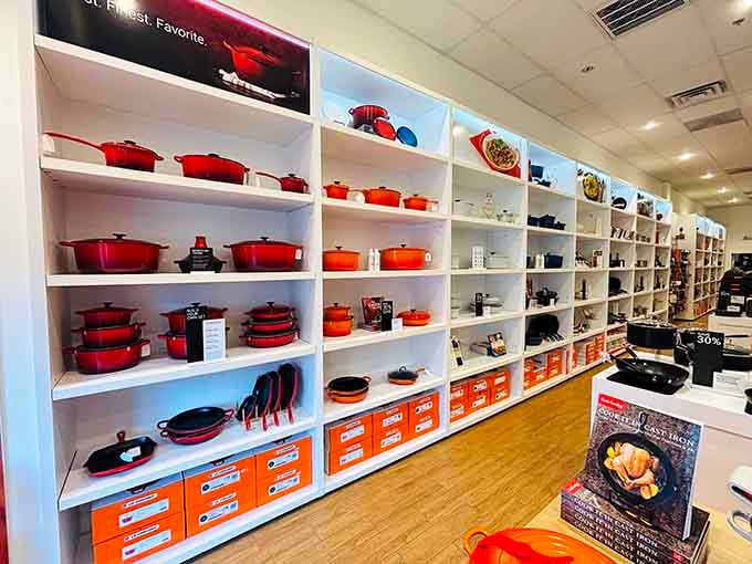 When your kitchen cookware collection looks this good, suddenly hosting dinner parties doesn't seem so terrifying anymore.