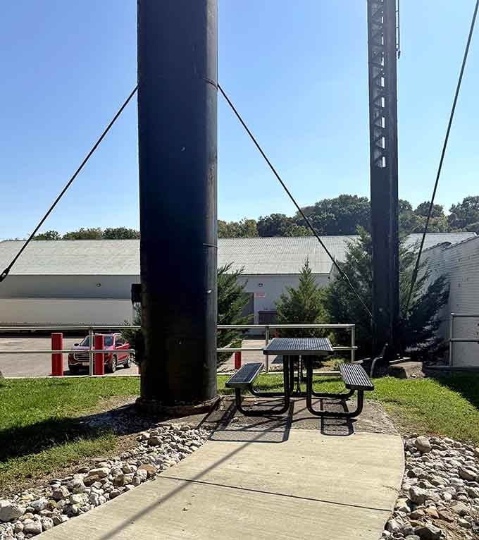 A perfect picnic spot where you can contemplate life's big questions beneath America's biggest condiment.