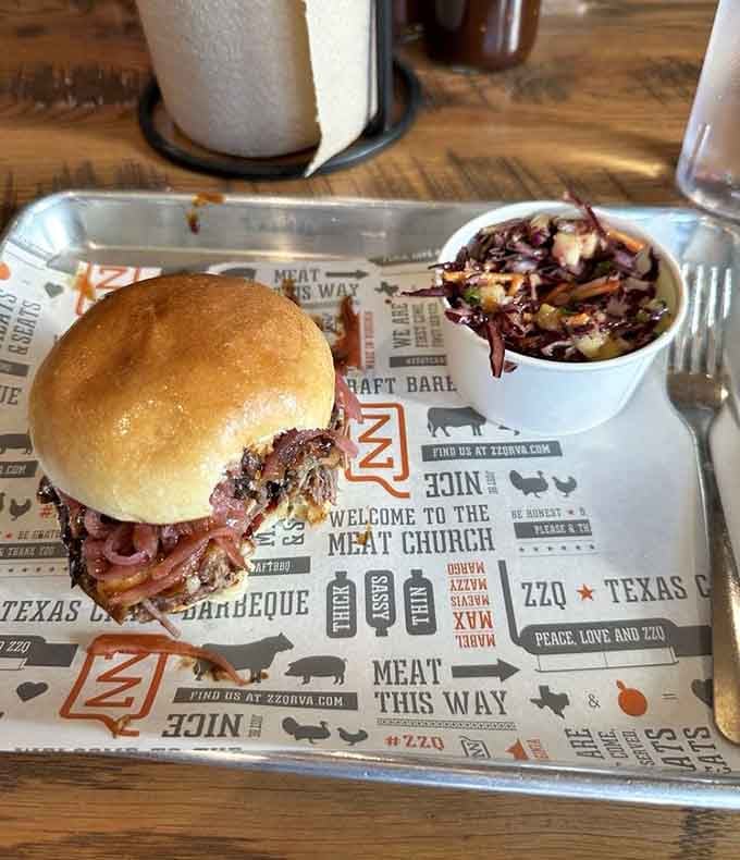 This sandwich is proof that sometimes the best things in life come between two buns.