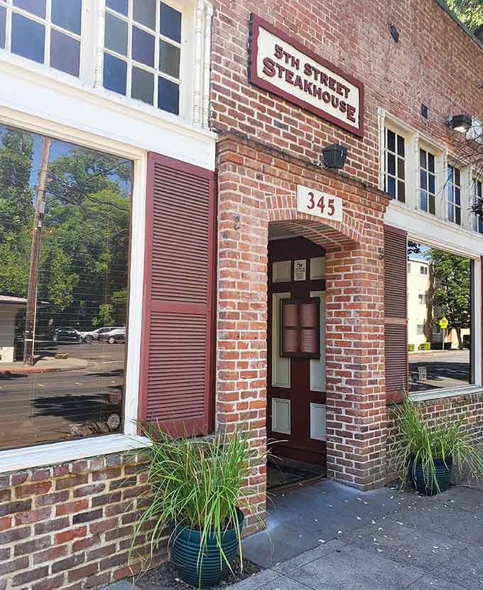 Historic brick walls have witnessed countless perfect steaks emerge from this kitchen since way back when.