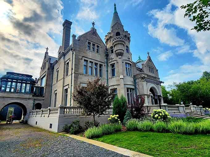 This castle's turrets and stonework belong in a European fairy tale, yet here it stands in Minneapolis glory.