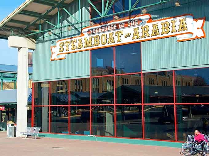 Behind those windows sits a steamboat's treasure trove, perfectly preserved like someone hit pause in 1856.