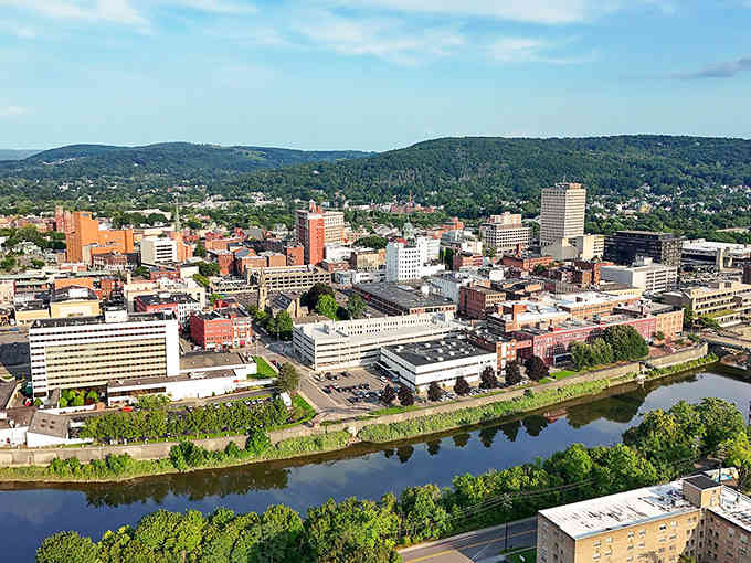 The Susquehanna River winds through Binghamton's downtown, providing natural beauty that costs absolutely nothing to admire from the riverbank.
