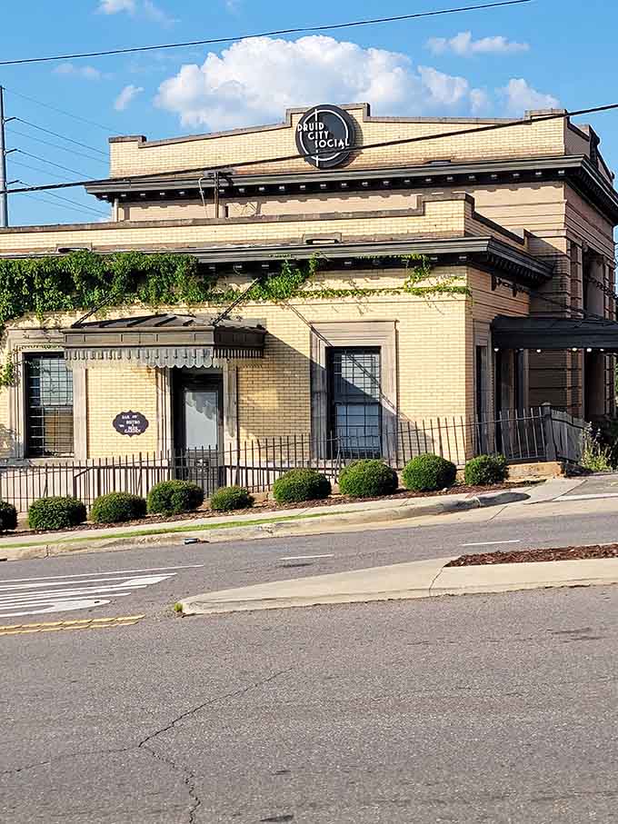 This beautifully restored depot building wears its railroad heritage like a badge of honor on every brick facade.