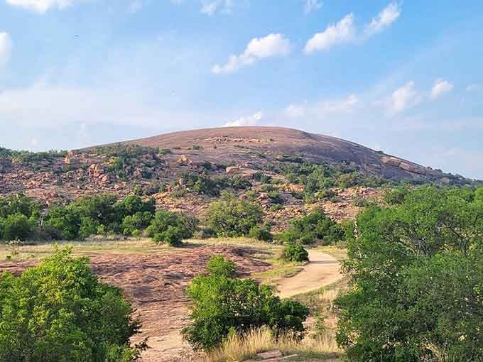 The pink granite dome beckons hikers upward, promising views that'll make your Instagram followers seriously jealous.