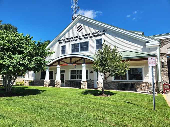 Great Falls keeps its fire station looking sharp enough to make even Andy Griffith's Mayberry jealous.