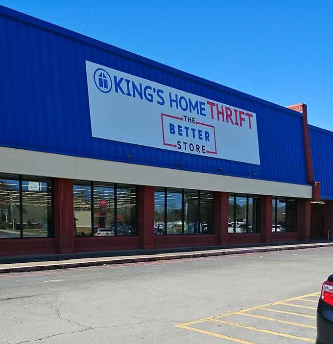 Bold blue meets crisp white in a color scheme that screams "The Better Store" &ndash; and they mean it.