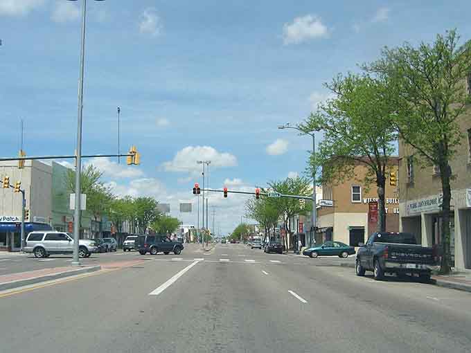 Lamar's main drag stretches wide and welcoming under endless blue sky, where parking is never a blood sport.