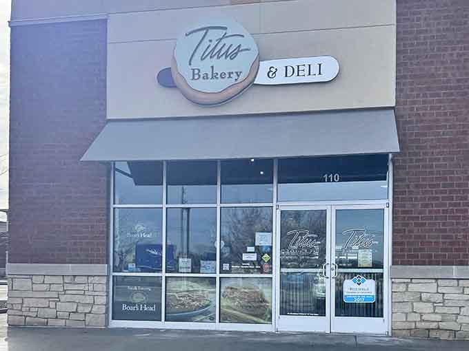 Clean lines and elegant signage hint at the artisan care waiting inside, where bakery meets deli in perfect harmony.