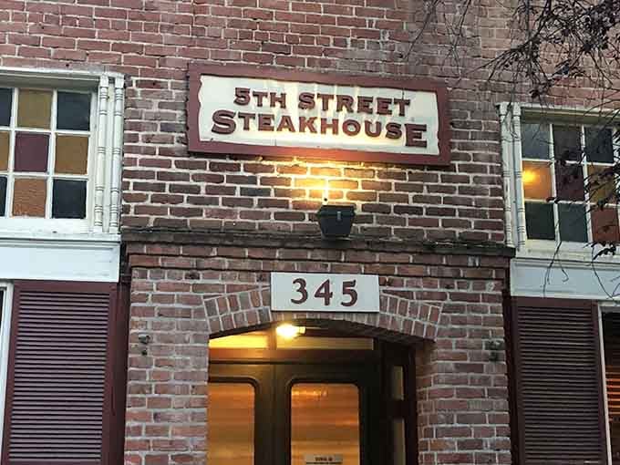 That arched doorway at 345 welcomes you like an old friend who's about to feed you incredibly well.