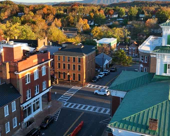Fall colors paint the hillsides like nature decided to show off just a little bit today.