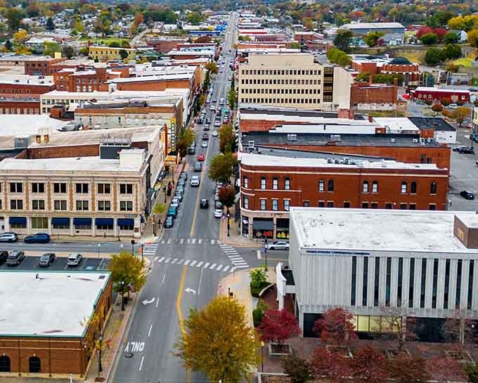 From up here, you can see how a well-planned downtown becomes the heart that keeps pumping.