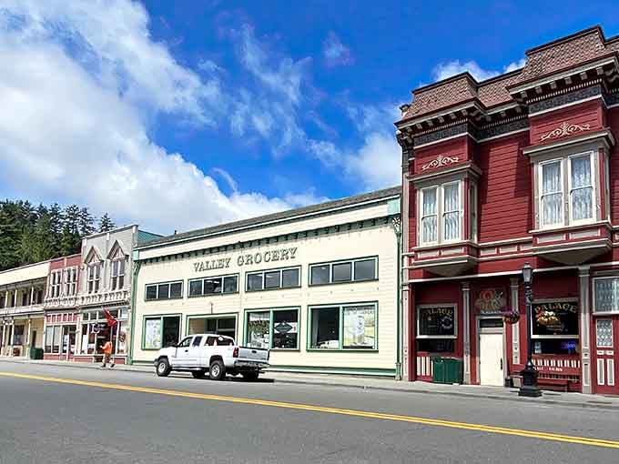 The old Valley Grocery sign reminds you that some things are worth keeping exactly as they were.