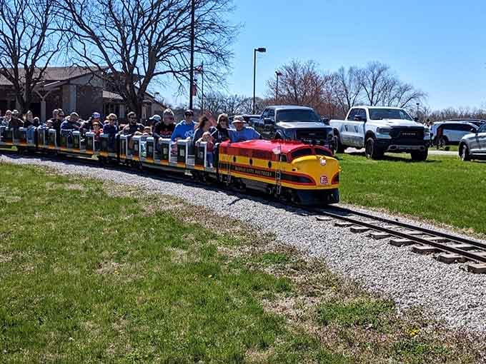 Look at those happy faces! Proof that the best adventures don't require full-scale locomotives or distant destinations.