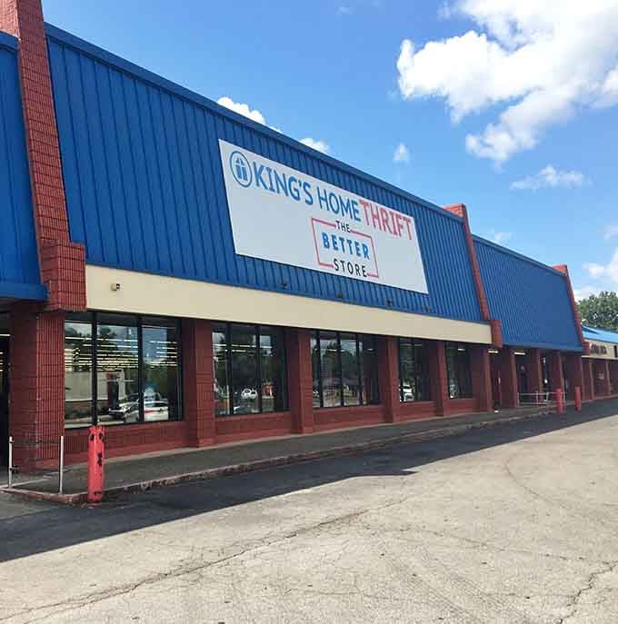 Fluffy clouds drift overhead while inside, shoppers drift through aisles discovering yesterday's castoffs becoming tomorrow's favorites.