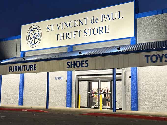 Those clean lines and organized sections visible through the entrance promise a shopping experience that's actually enjoyable, not overwhelming.