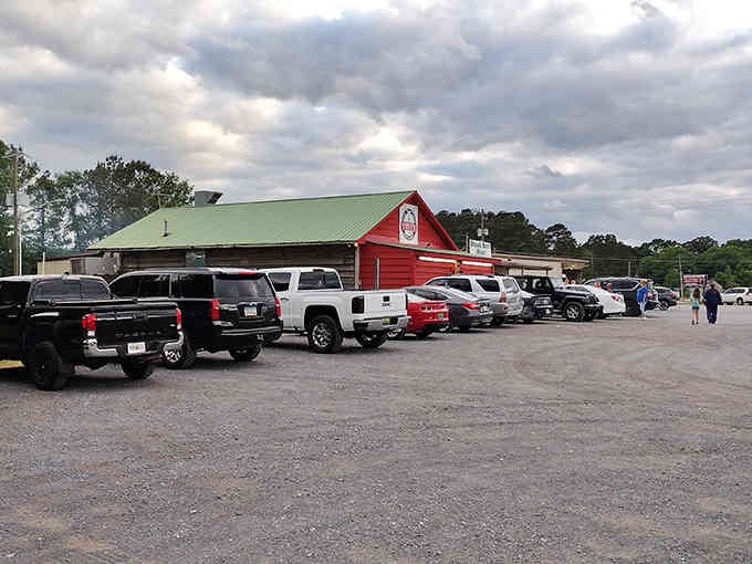 When the parking lot looks like a truck convention, you know the locals have spoken with their appetites.