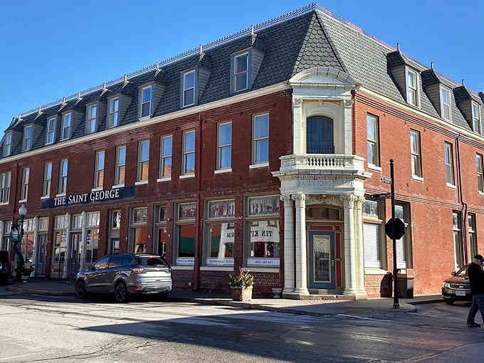 That elegant corner turret and mansard roof make this Victorian beauty look like it belongs in San Francisco.