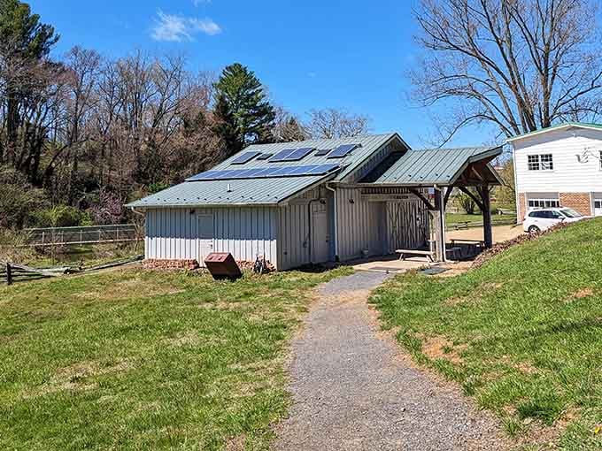 Modern solar panels meet historic preservation, proving that honoring the past doesn't mean ignoring the future's possibilities.