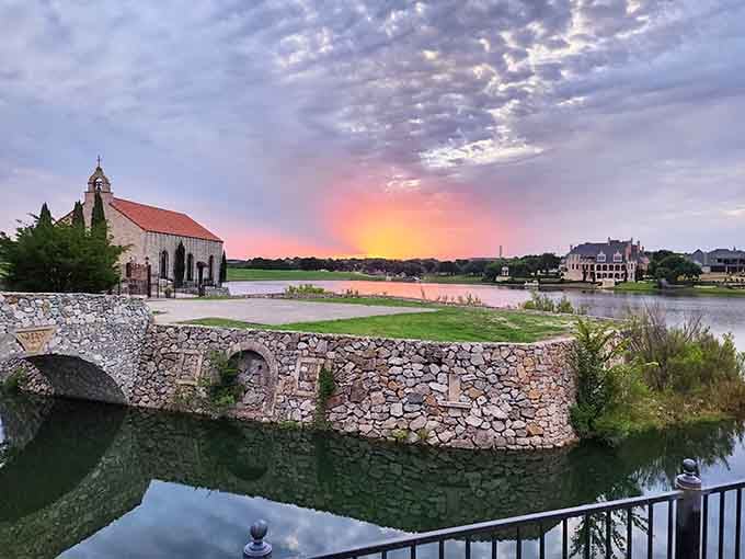 Sunset transforms the village into pure magic, painting the stone and water in colors your phone can't quite capture.