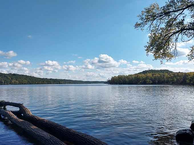 The St. Croix River stretches out like nature's own infinity pool, minus the pretentious resort fees.