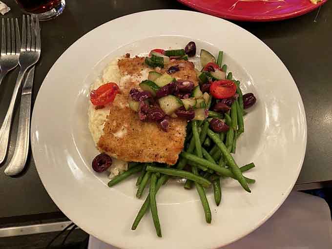 Perfectly seared mahi mahi with colorful toppings proves that eating healthy can still look absolutely spectacular.