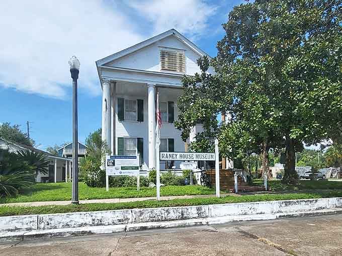 Raney House Museum's classic Greek Revival style proves that good taste never goes out of fashion, unlike your cargo shorts.