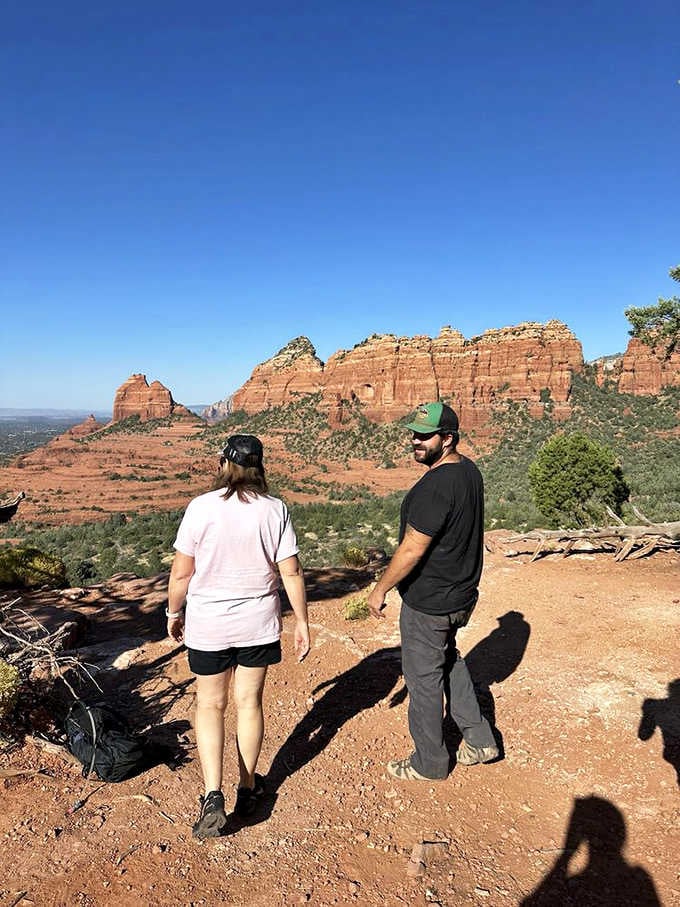 Standing at the edge of forever, realizing your backyard is someone else's dream vacation destination all along.