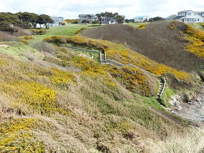 Those dramatic coastal bluffs and winding pathways are calling your name for a post-feast stroll.