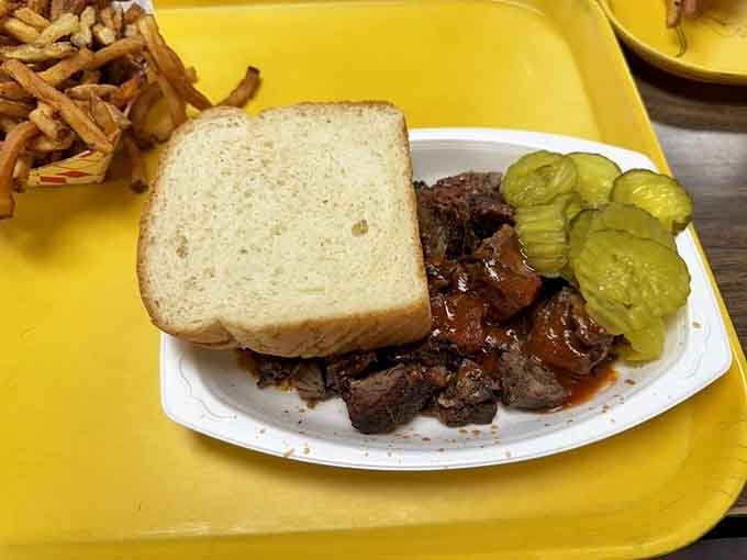 Burnt ends piled high on a bun with pickles is basically the barbecue equivalent of winning the lottery.