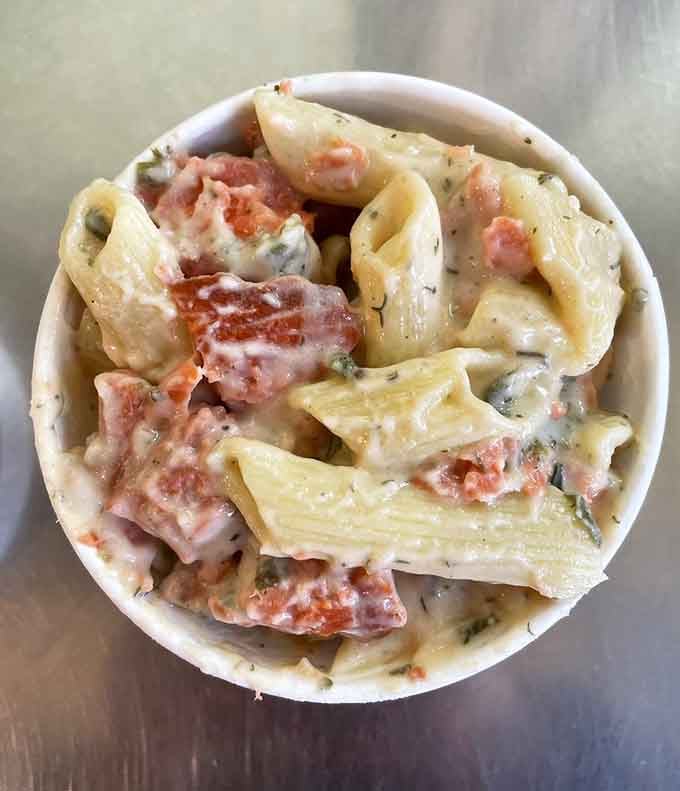 Smoked salmon meets creamy cheese in a pasta dish that celebrates everything great about the Pacific Northwest.