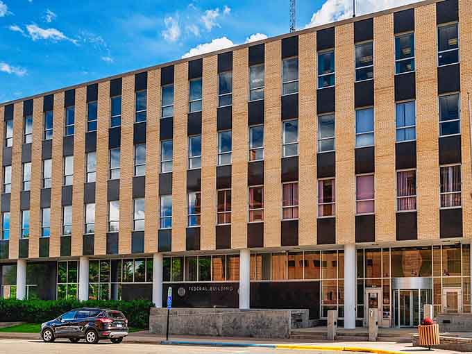 Modern architecture meets government efficiency in a building that actually looks inviting, imagine that in today's world.