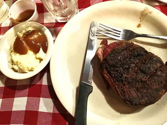 The filet proves that good things come in perfectly seasoned, beautifully charred, melt-in-your-mouth packages with serious flavor.
