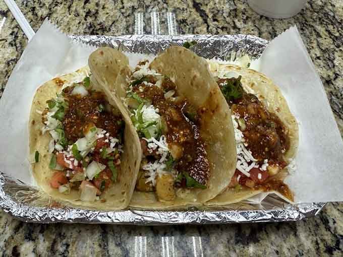 Three tacos that prove sometimes the classics don't need reinventing, just proper execution and generous portions.