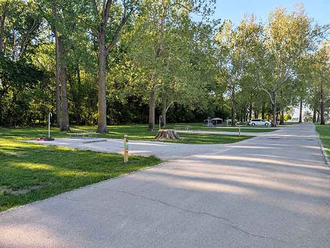 Shaded pathways wind through the park like nature's own guided tour, no annoying narrator required for this journey.