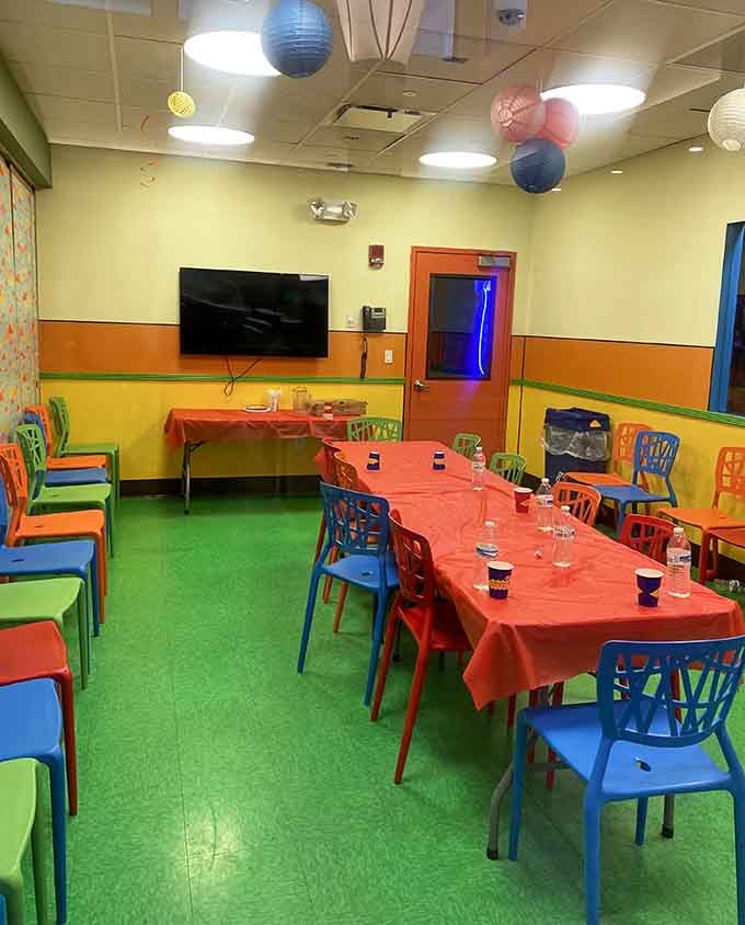 Birthday party rooms where the cleanup happens without you, proving miracles do exist in the Bronx.