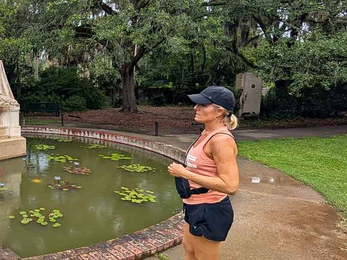 Contemplating art by the water is basically meditation, except you're standing up and there's actual scenery involved.