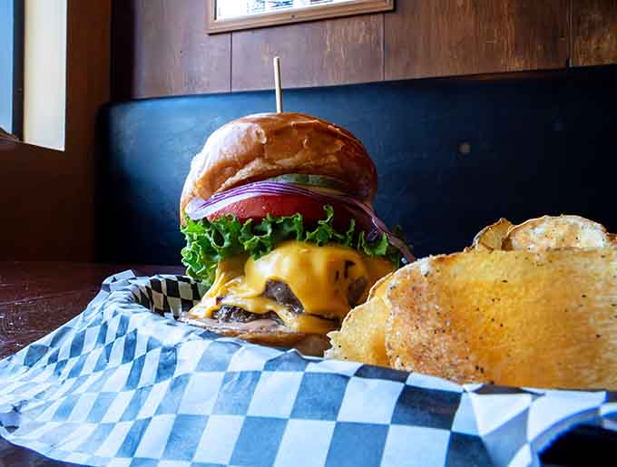 A burger so photogenic it deserves its own Instagram account, but tastes even better than it looks.