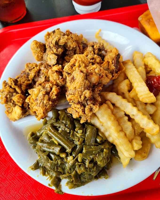 Chicken tenders so crispy they could audition for a cereal commercial, served with all the fixings you crave.