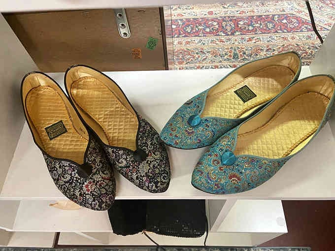 Asian slippers that have more style in their embroidered toes than most modern shoe departments combined.