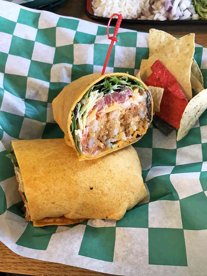 Wrapped up tight and bursting with flavor, this burrito means serious business in the best way.